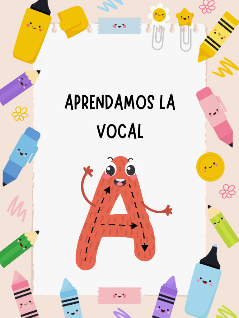 Aprendamos La Vocal A | PDF | Boca