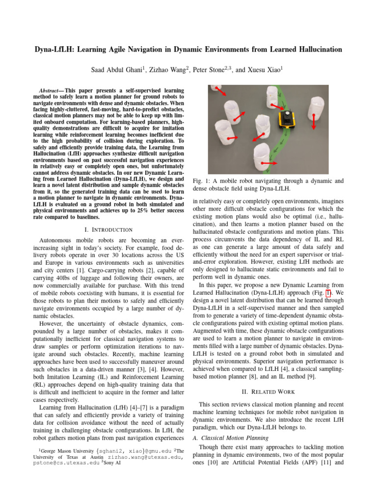 Dynamic Hallucination IROS2024 | PDF | Robotics