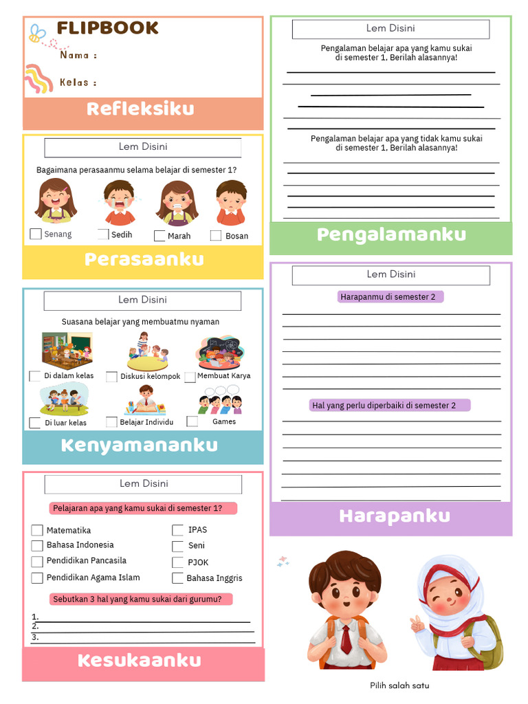 Refleksi Belajar Semester 1 Siswa | PDF