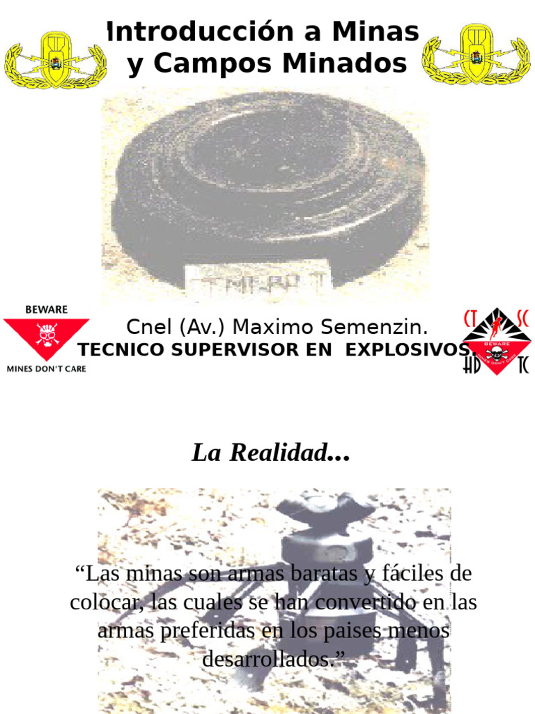 4.-Minas y Campos Minados Actualizado | PDF | Mina naval | Mina terrestre