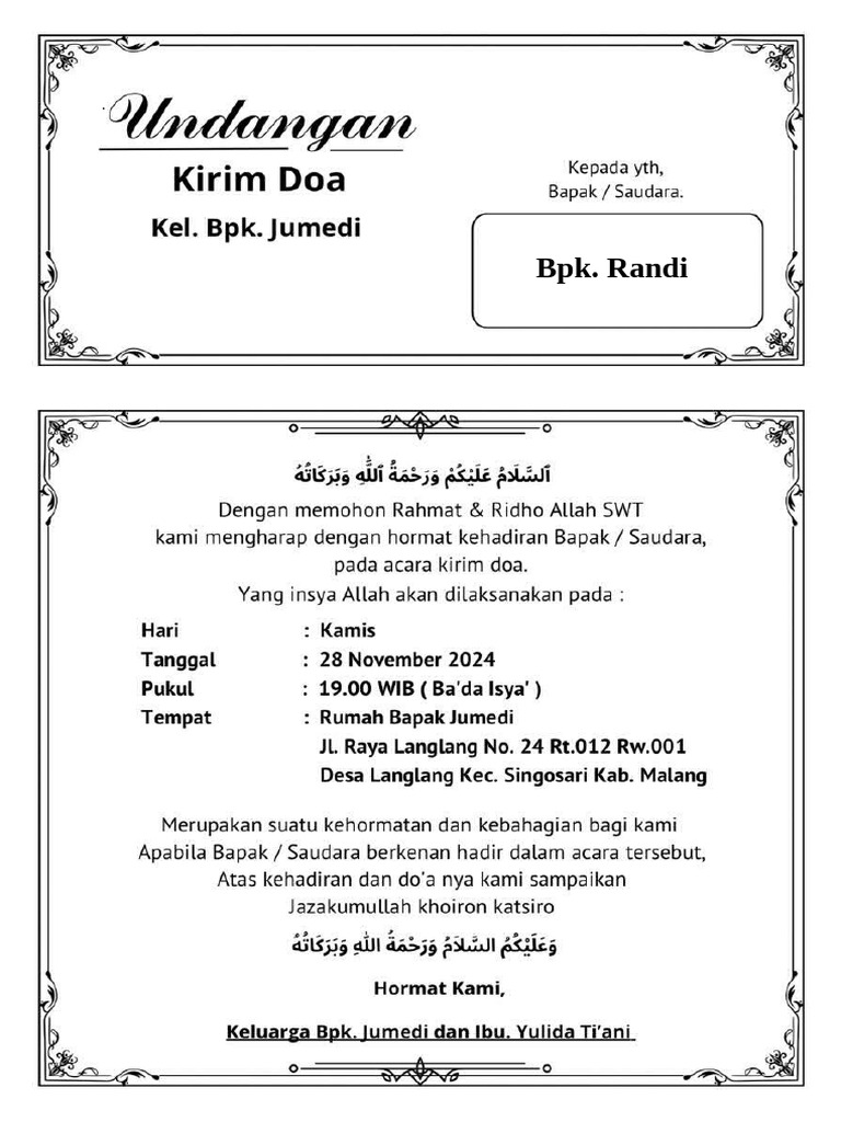 Kirim Doa | PDF