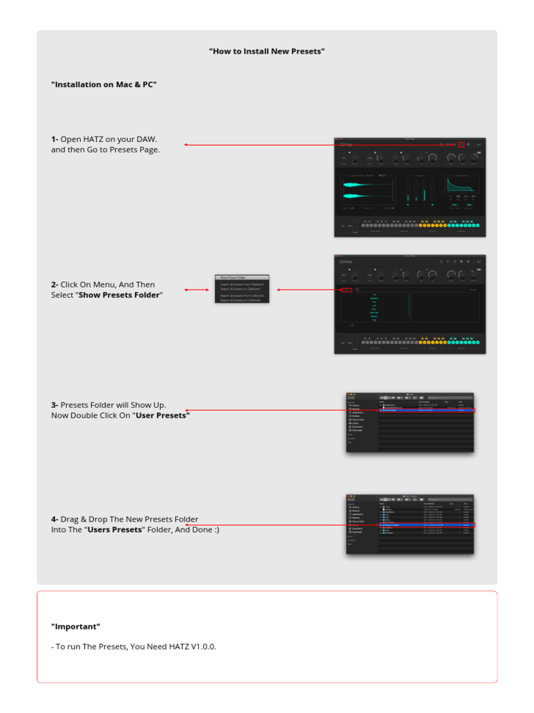 How to Install New Presets (1) | PDF