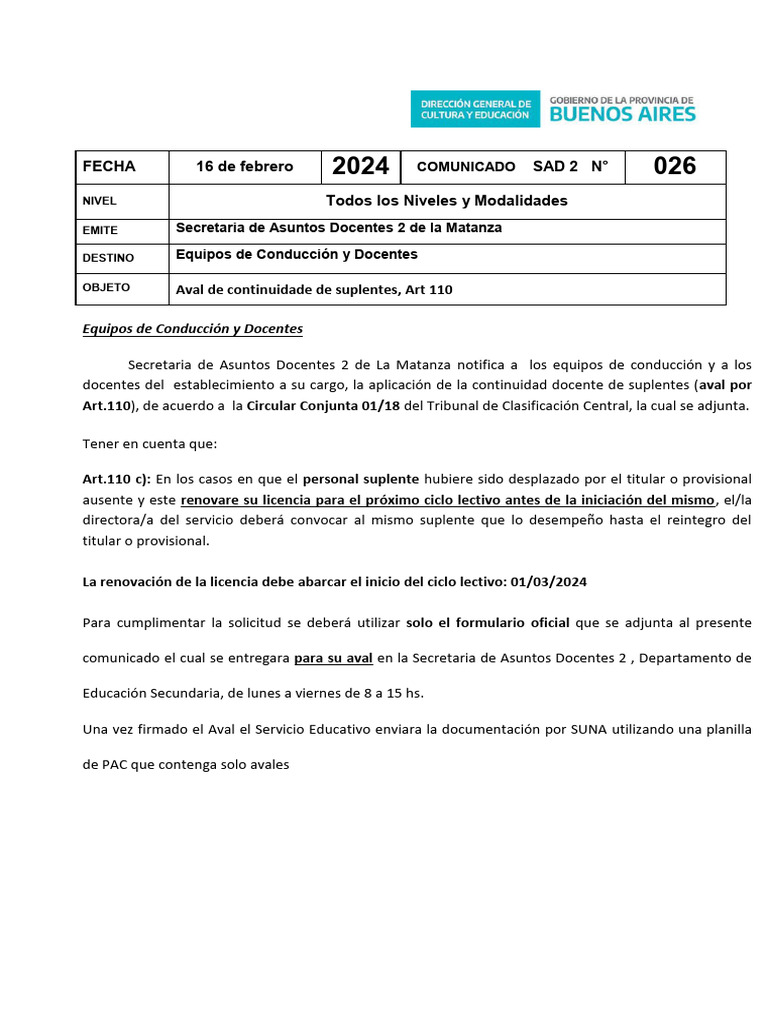 2024 - S2 - 026-Aval 110 | PDF