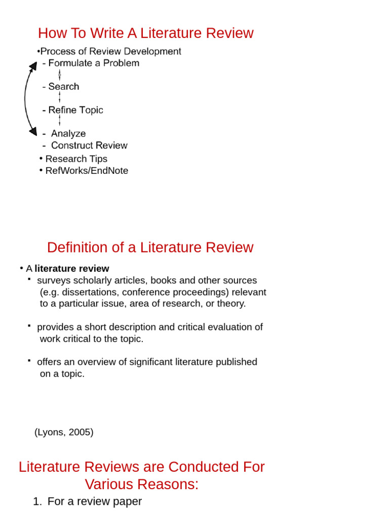 Literature Review Approach | PDF | Literature Review | Thesis