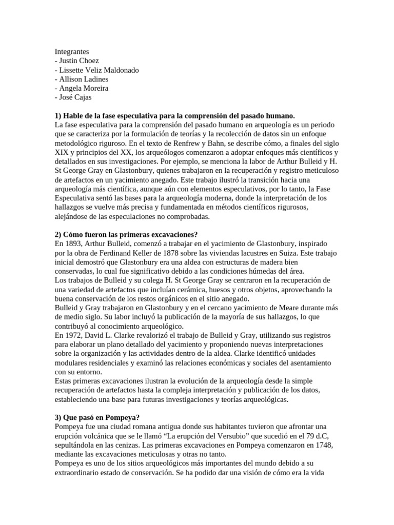 Antropologia Deber Grupal | PDF | Arqueología | Science