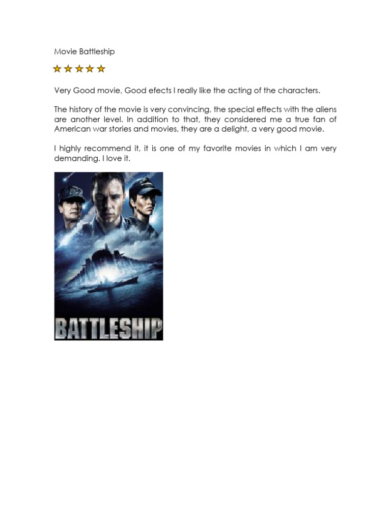 Movie Battleship | PDF