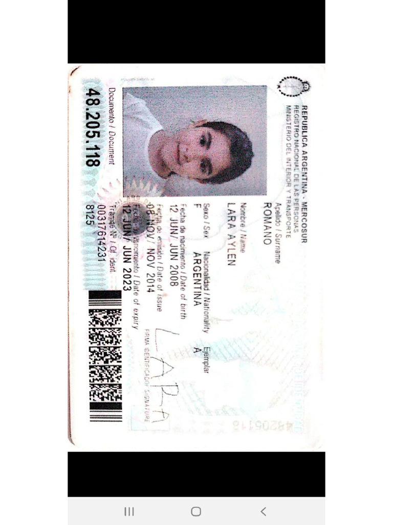 DNI del padre del alumno | PDF