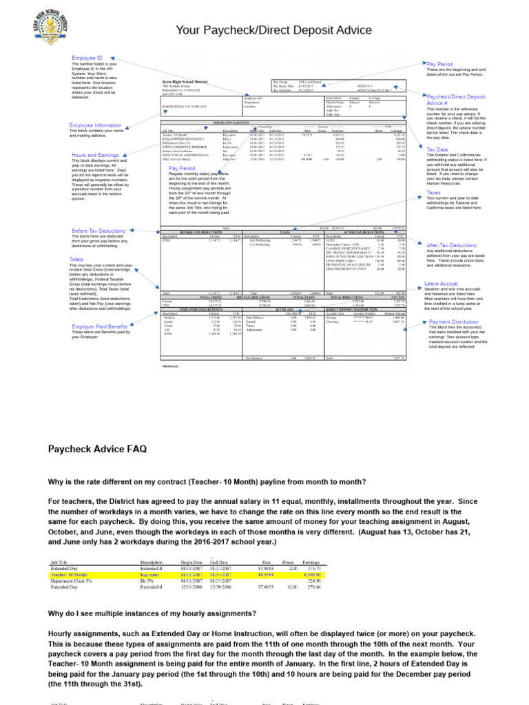 Understanding Your Paycheck Details | PDF | Payroll | Tax Deduction