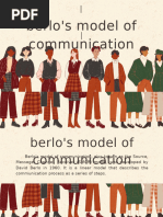 Berlo's Model of Communication | PDF | Communication | Cognition