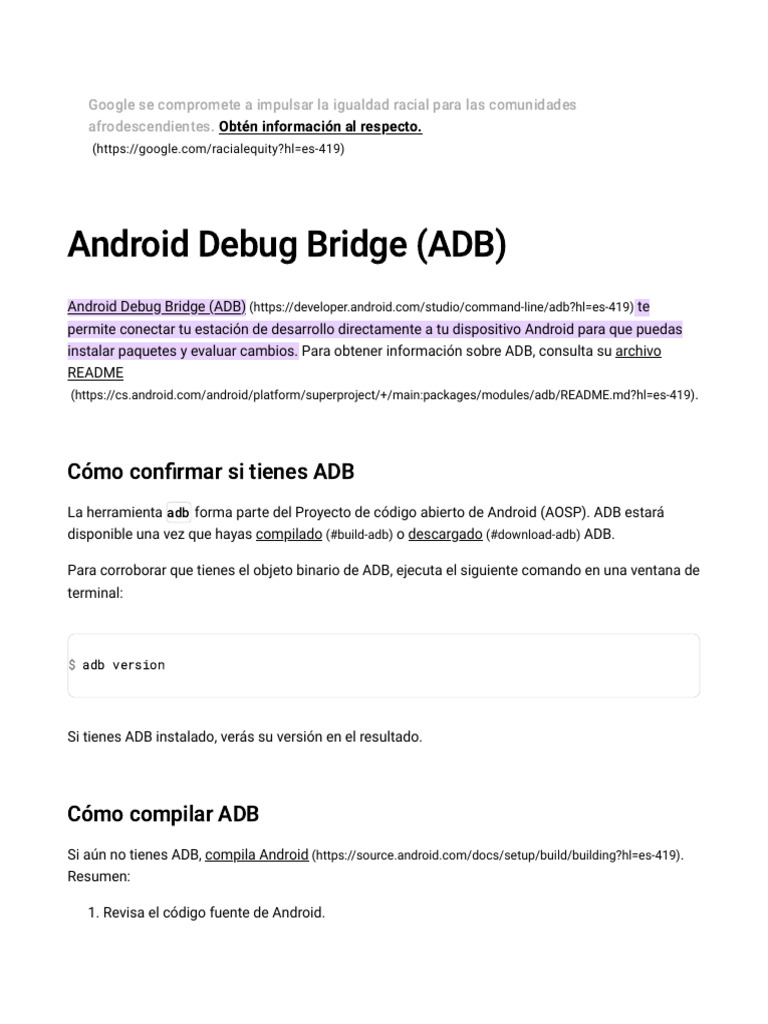 Android Debug Bridge (ADB) _ Android Open Source Project | PDF