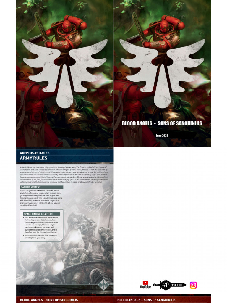 Blood Angels - Sons of Sanguinius Booklet | PDF