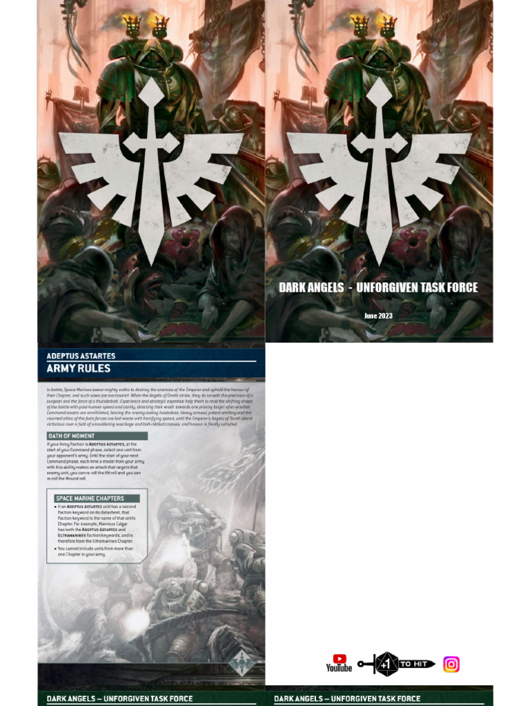 Dark Angels - Unforgiven Task Force Booklet | PDF