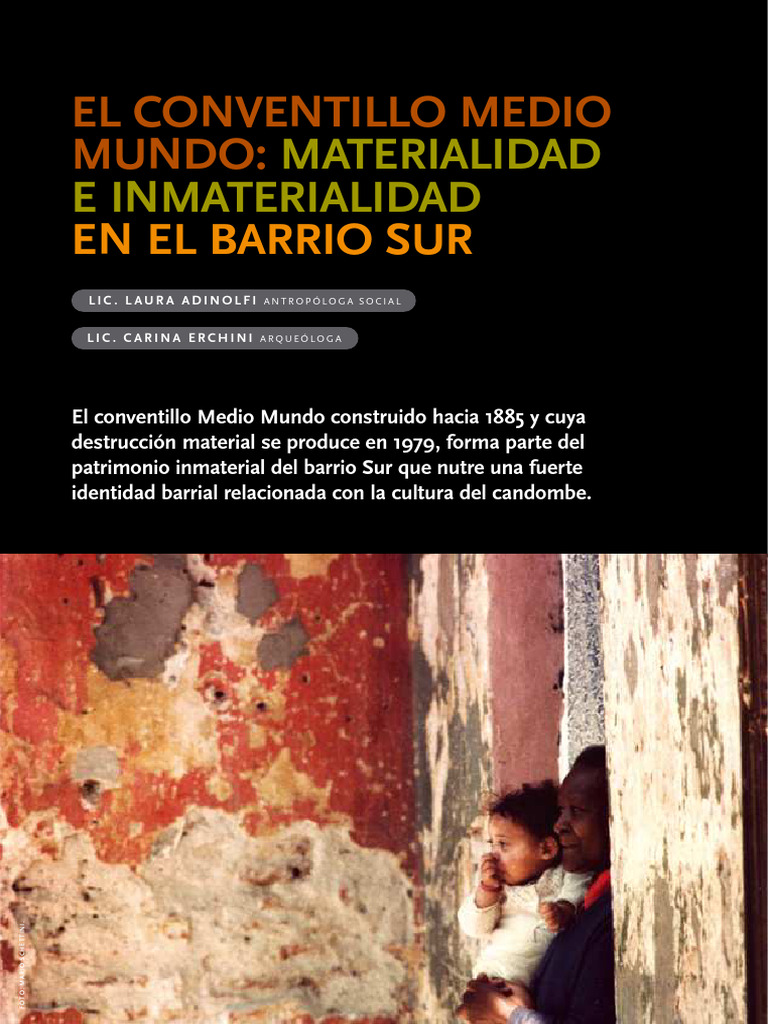 Conventillo Medio Mundo Materialidad e I | PDF | Esclavitud