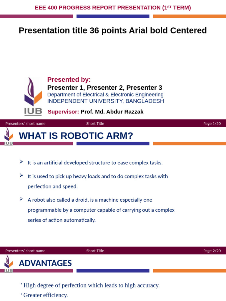 Robotic Arm: Advantages & Drawbacks | PDF | Electric Motor | Electrical Engineering