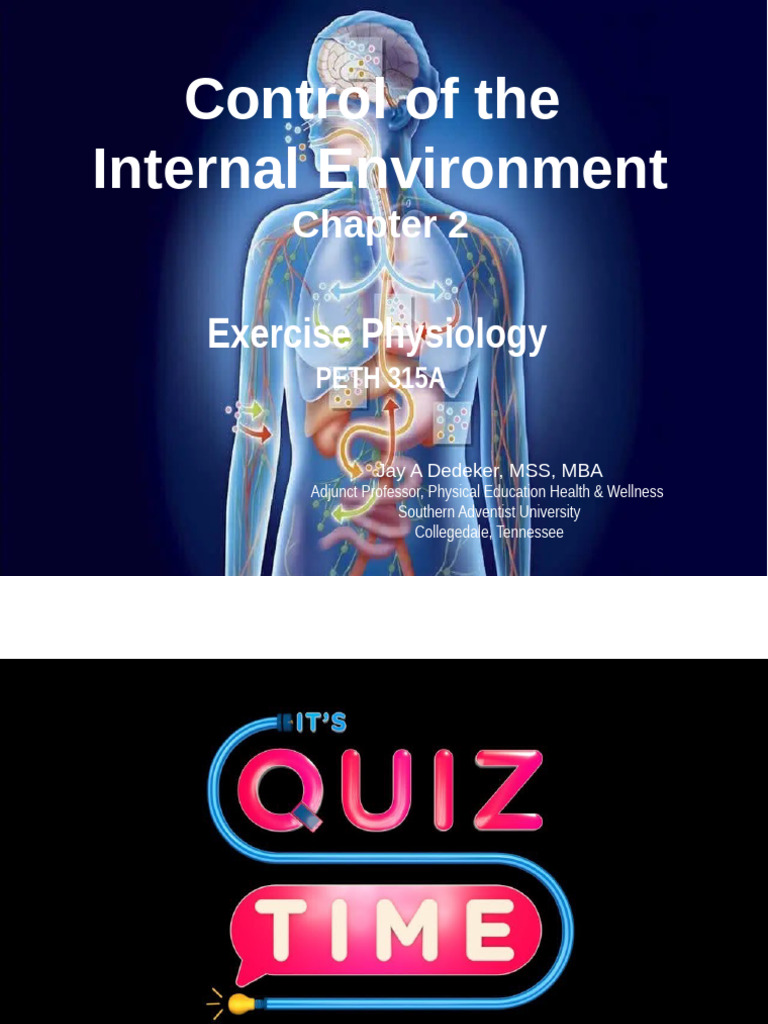 2 Control of The Internal Environment - Jay Dedeker W2024 | PDF | Cell ...