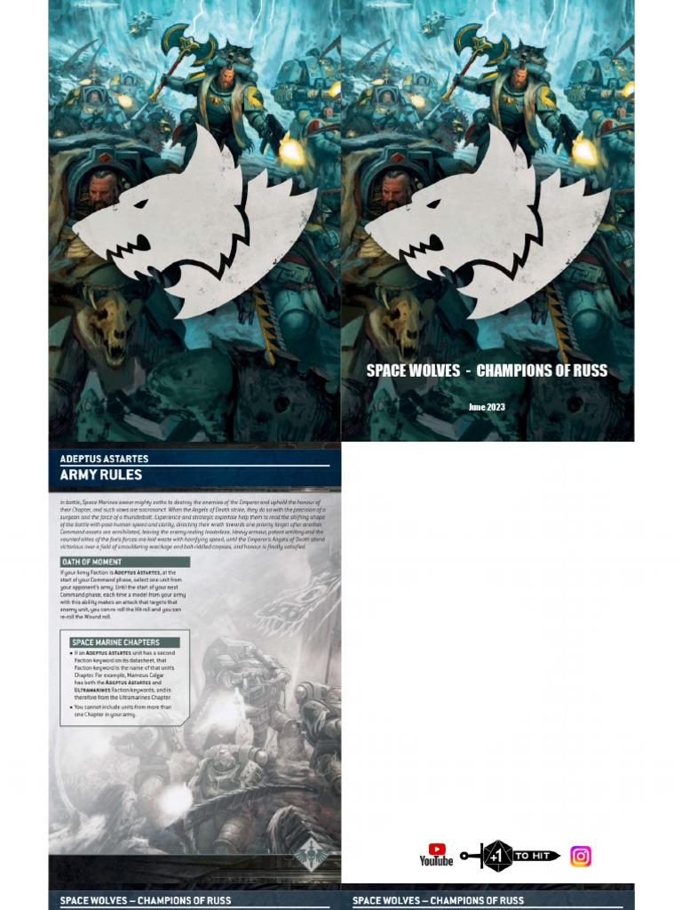 Space Wolves - Champions of Russ Booklet | PDF