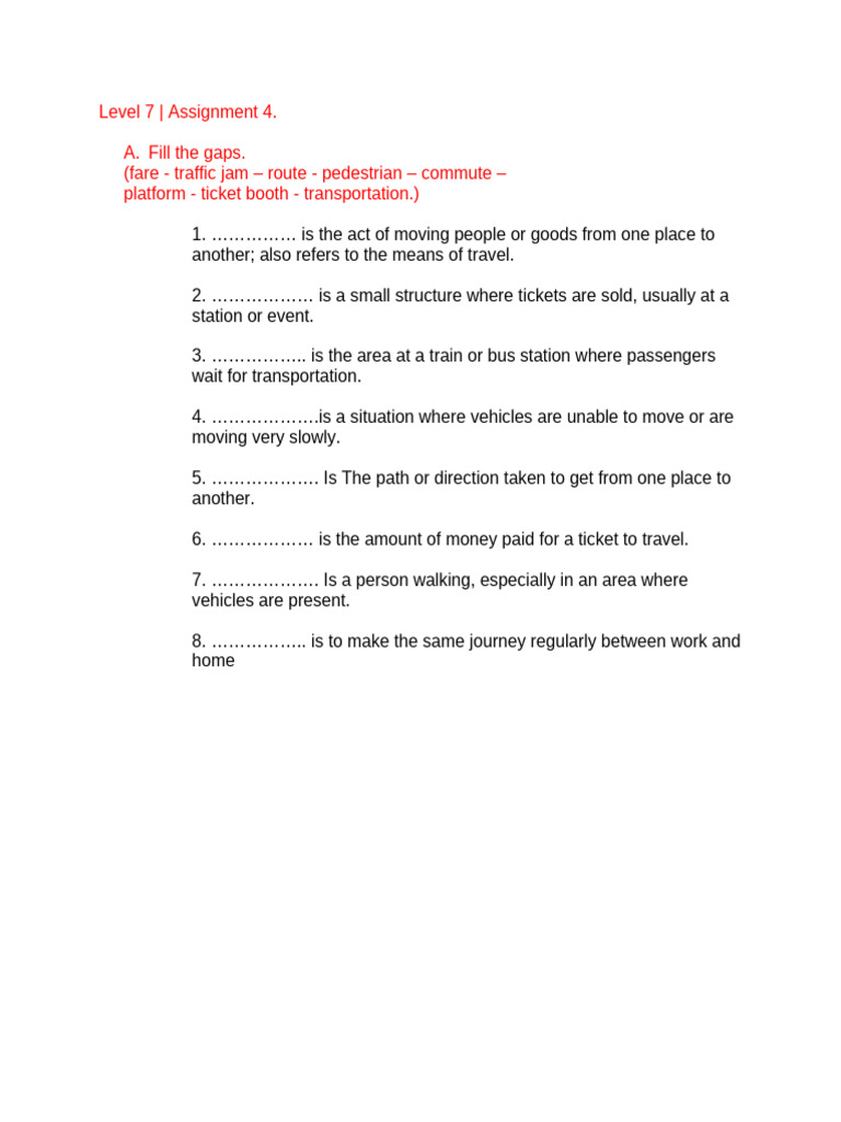 Level 7, Assignment 4 | PDF