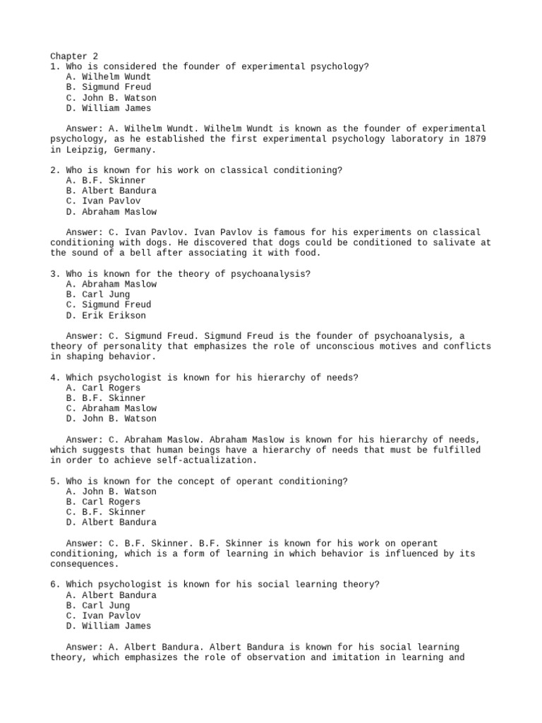 Chapter 2 History of Psychology | PDF | Psychology | Conformity