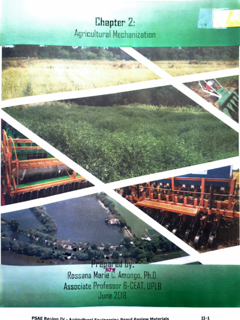 Ch2-Agricultural Mechanization | PDF