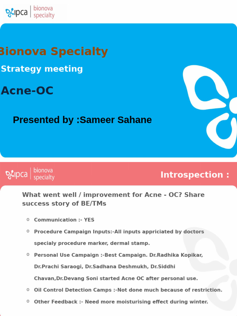 Acne OC - Assignment Sameer Sahane | PDF | Toiletry | Integumentary System