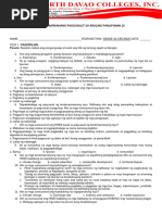 Ap10 Unang Markahang Pagsusulit and Answer Key Final | PDF