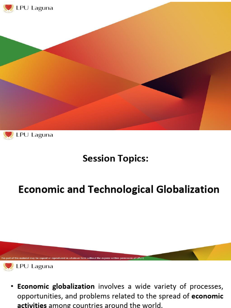 Module 2 - Economic and Technological Globalization | PDF ...