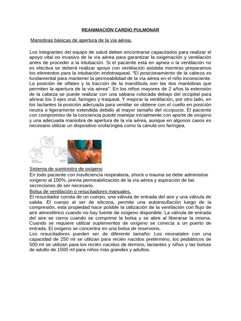 Bibliog RCP pediatrico | PDF | Reanimación cardiopulmonar ...