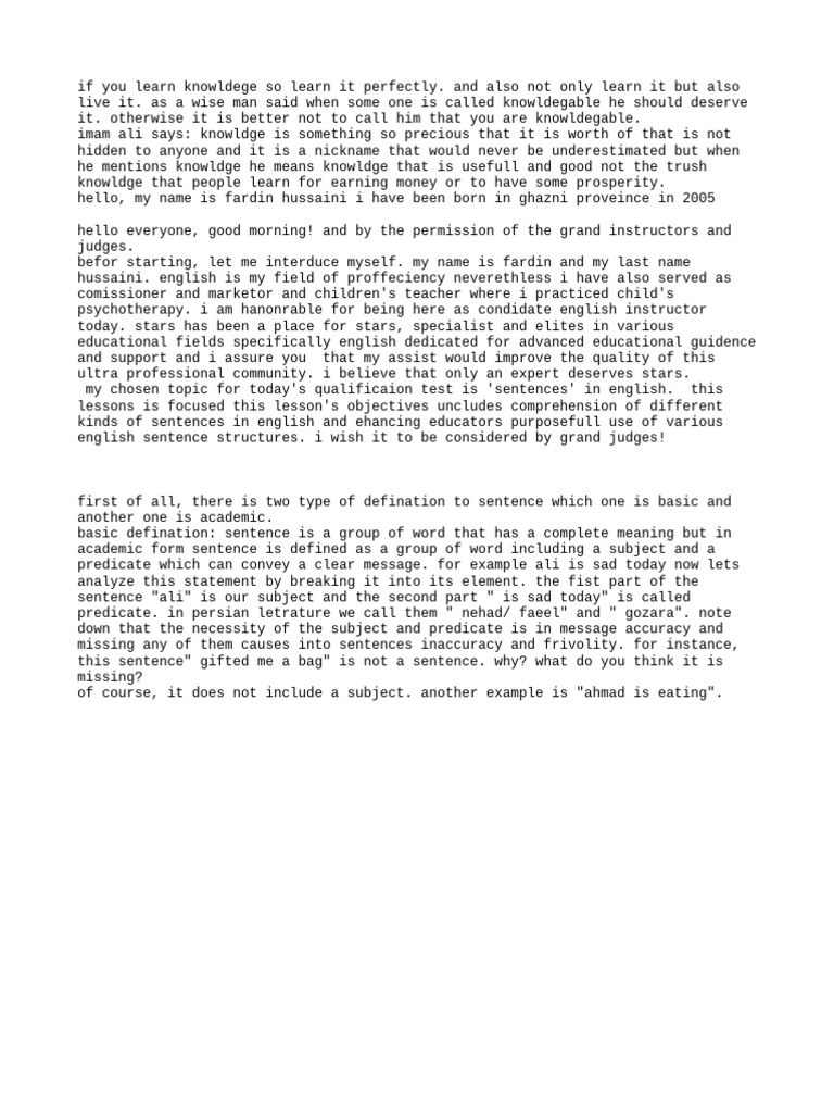 things learned | PDF | Subject (Grammar) | Sentence (Linguistics) things learned | PDF | Subject (Grammar) | Sentence (Linguistics)