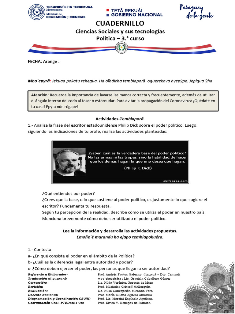 Pol 3 Cuadernillo S1ab 05 Al 09-04-2021 Nociones de Poder | PDF ...