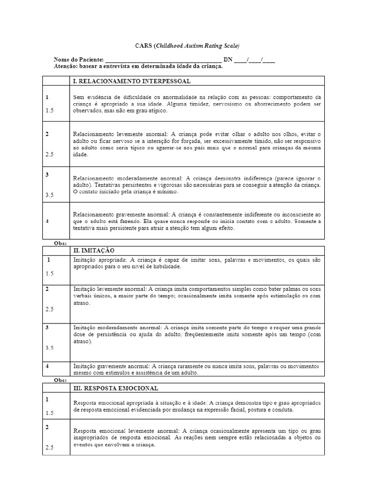 CARS - Docx - Documentos Google | PDF