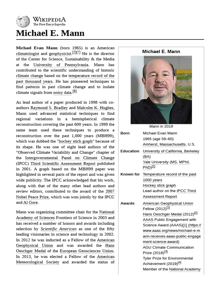 Michael E. Mann | PDF | Earth Sciences