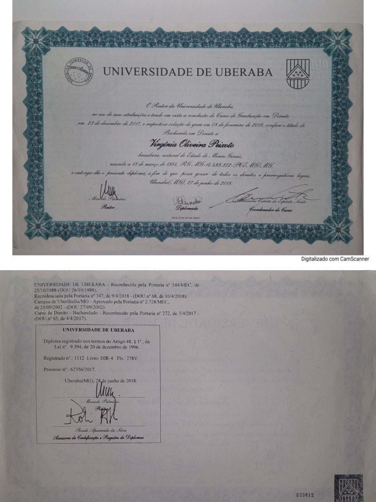 Diploma Uniube | PDF