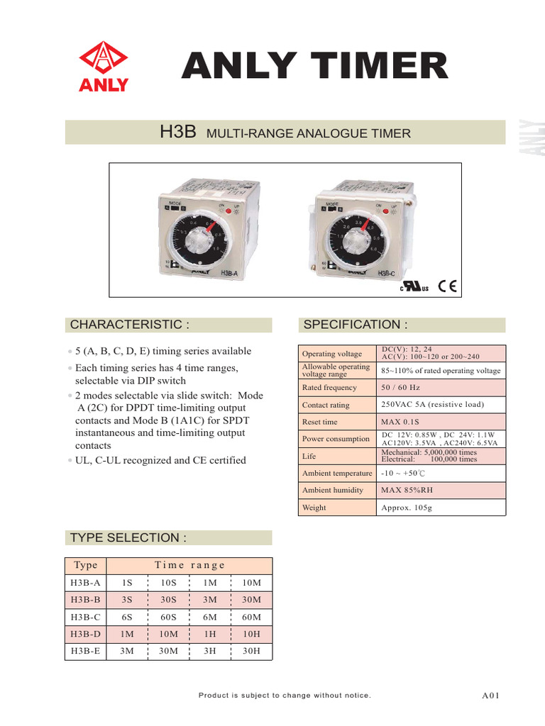 H3B_GA (1) | PDF | Switch | Physical Quantities