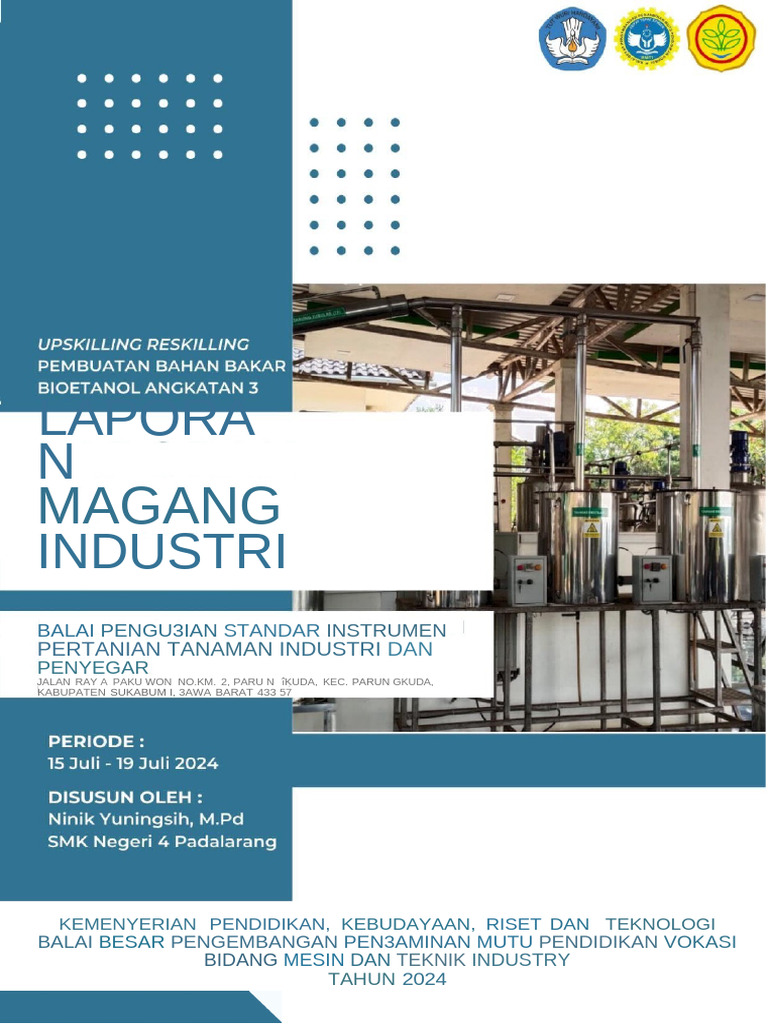 contoh Laporan Magang Industri BSIP TRI - AMBAR WIDURI_SMKN 1 Bontang | PDF