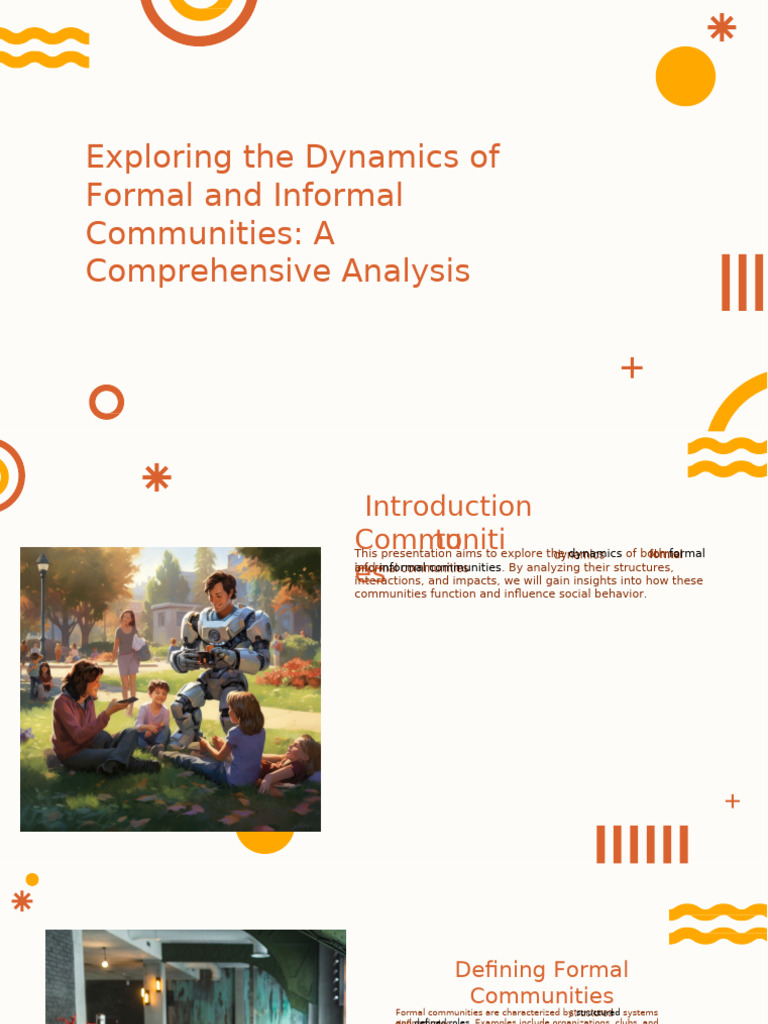 Dynamics of Formal vs. Informal Communities | PDF