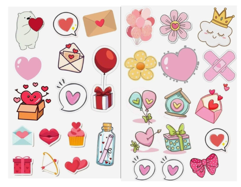 Stikers 3 Corazones | PDF