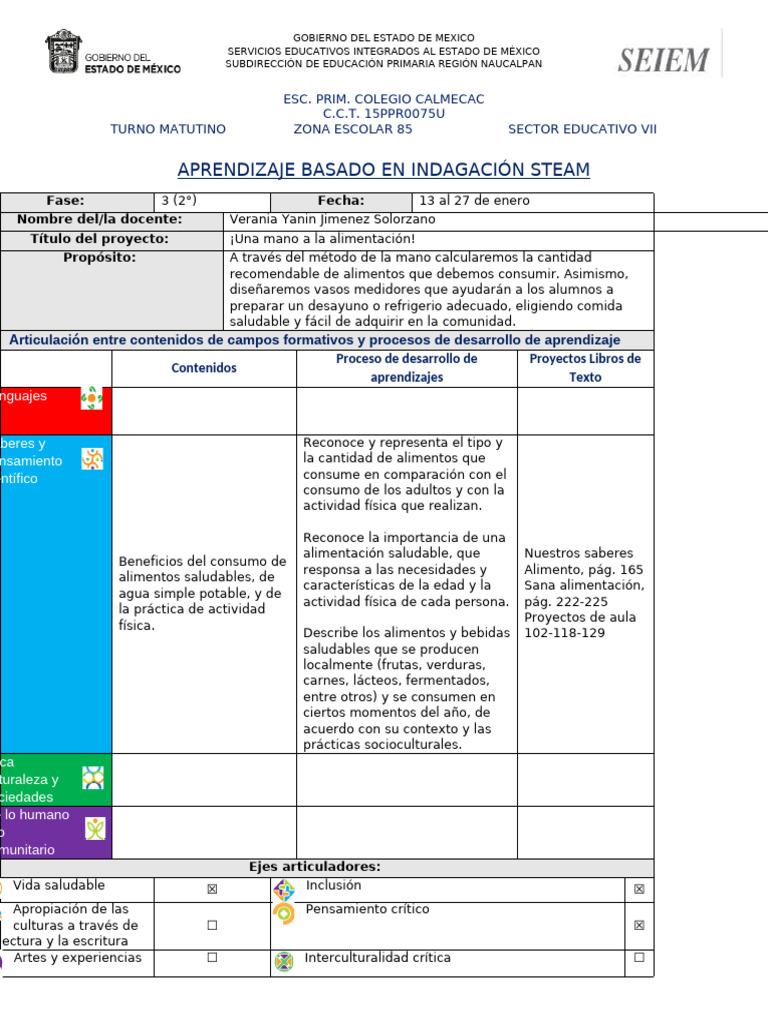 Aprendizaje Basado en Indagación STEAM | PDF | Evaluación | Pensamiento