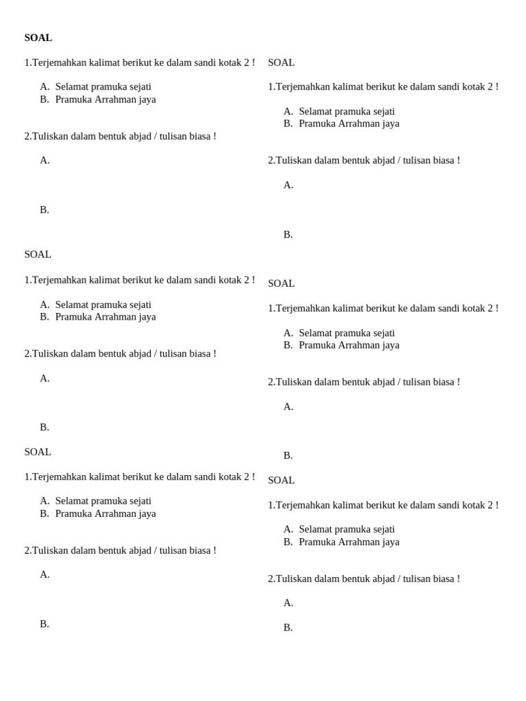 Soal Kotak 2 | PDF