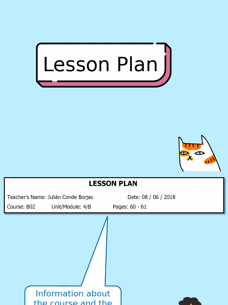 MET - Preparing A Lesson Plan | PDF