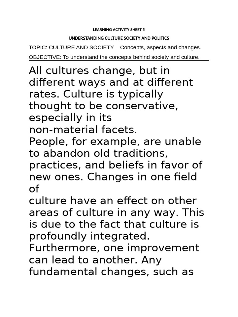 UCSP Dynamic Learning Program LAS 1-5 | PDF | Society | Community