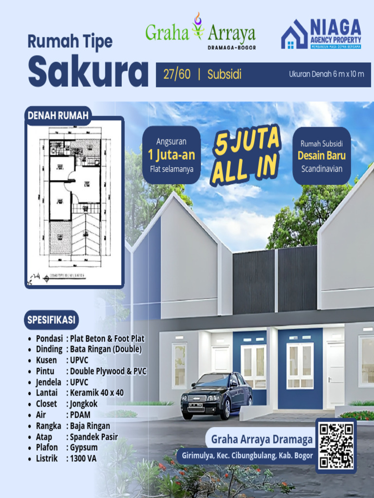 Tipe Sakura 5jt All In - Perum Graha Arraya Dramaga | PDF