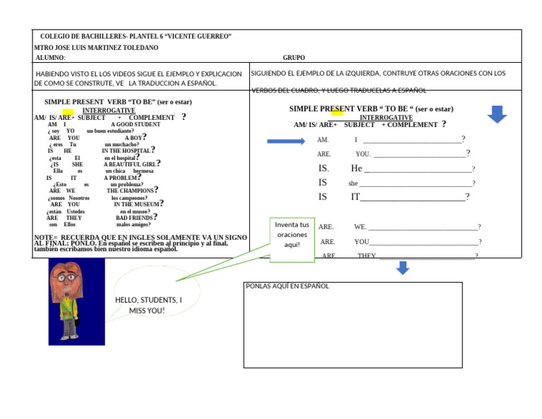Simple Present-Ver To Be - Interrogative. Exc | PDF | Música grabada