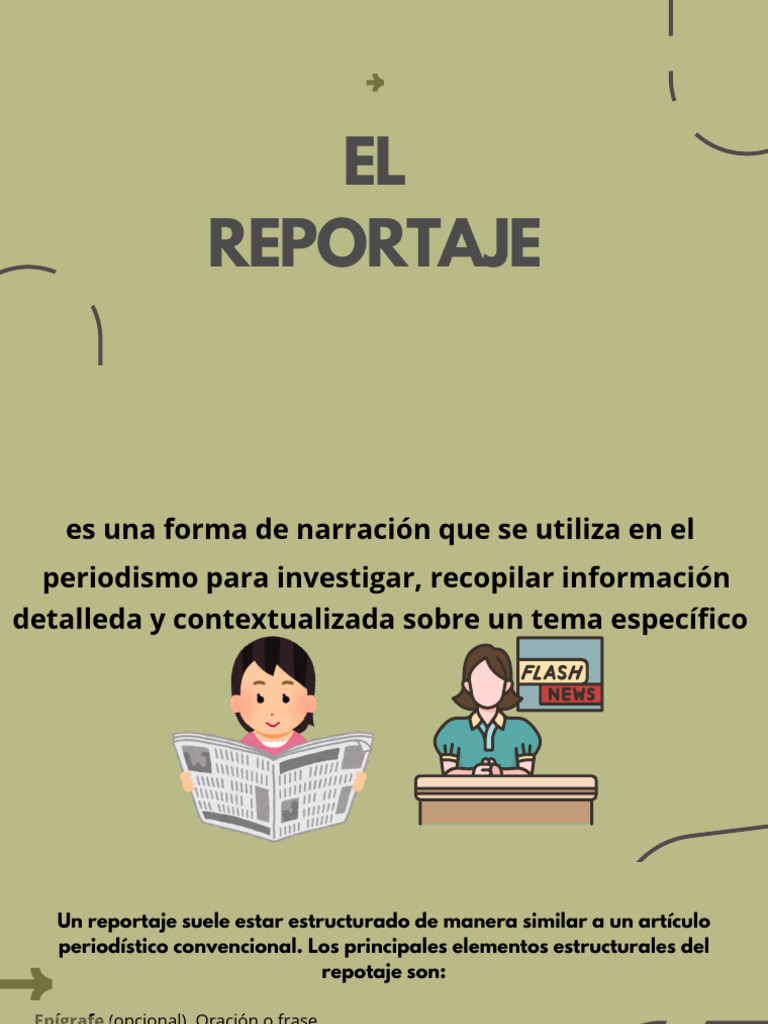 Estructura del Reportaje Periodístico | PDF