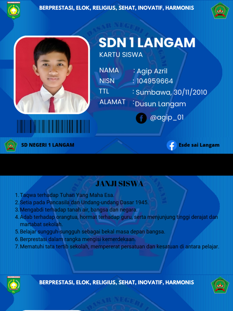 Bulk Creation Kartu Siswa Canva Level 6 | PDF