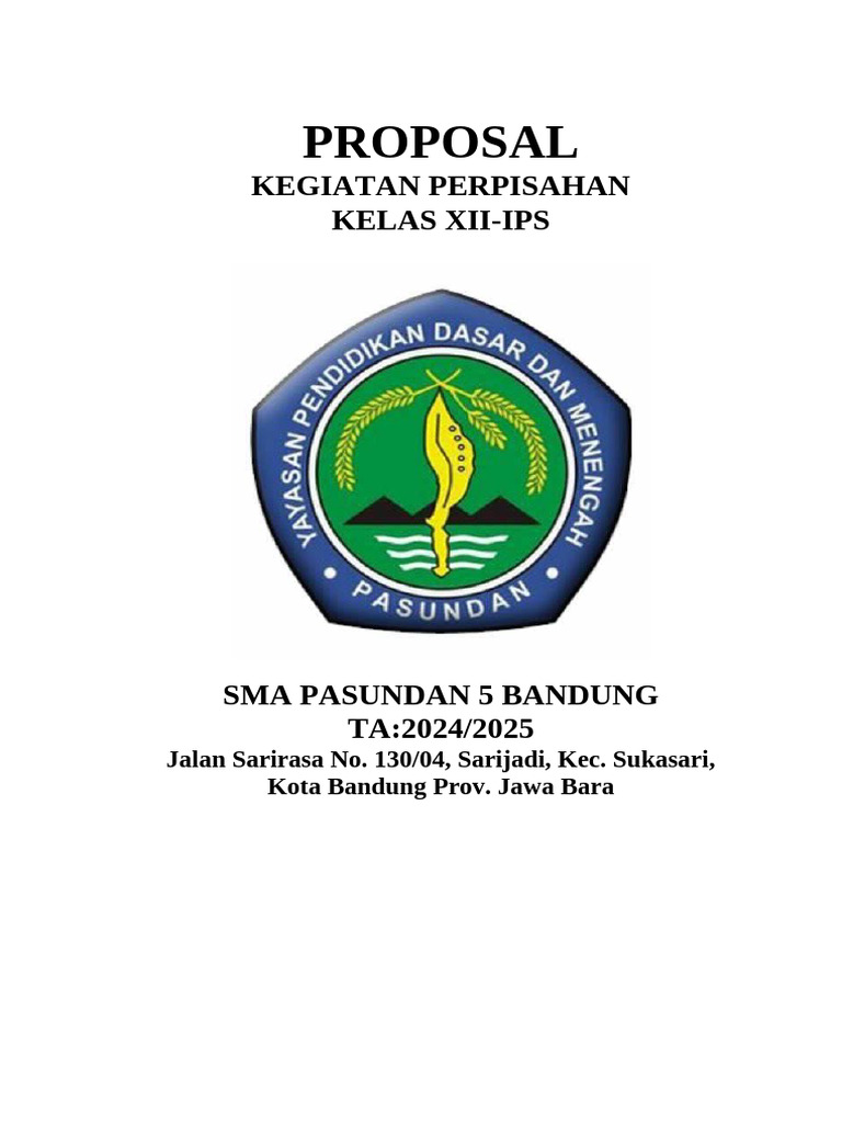 Proposal Perpisahan Xii Ips Rev.3 | PDF