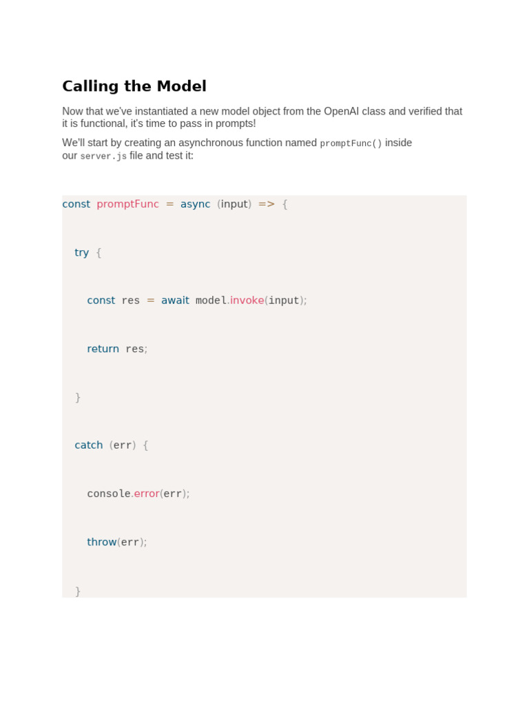 Calling the Model | PDF | Java Script | Computer Science