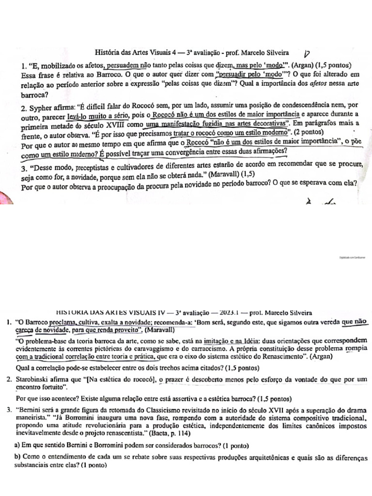 Compilado - Provas HAV4 | PDF