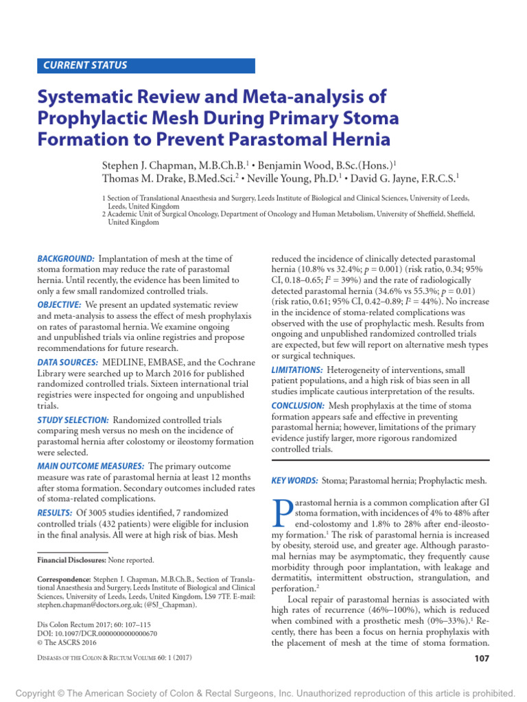 03 - Systematic Review and Meta-Analysis of Prophylactic Mesh During ...
