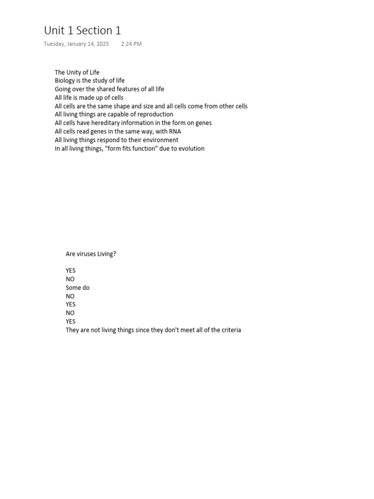 Unit 1 Section 1 | PDF