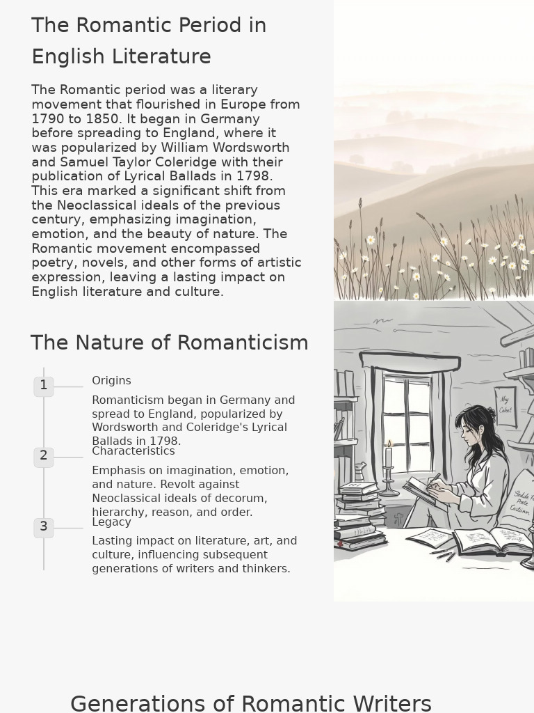 The Romantic Period in English Literature | PDF | Romanticism | William ...